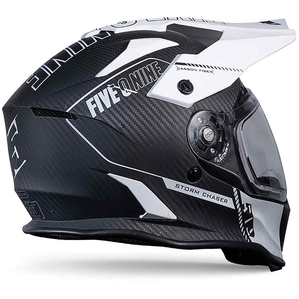 509 Delta R3 Carbon Fiber Ignite Helmet (ECE) - Storm Chaser - Hans ...