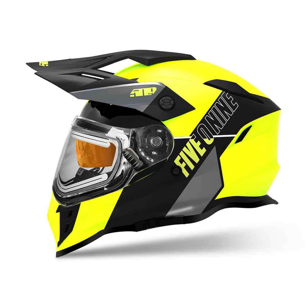 509 Delta R3L Ignite Helmet ECE Lime Green Gray - Hans Eriksson i Frövi AB
